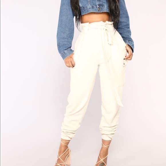 Pants & Jumpsuits | Oatmeal Color Cargo Joggers | Poshmark